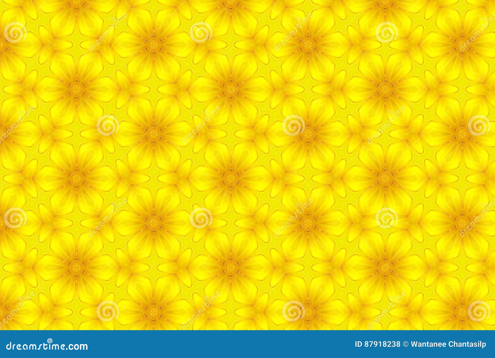 Abstract Yellow Sunflower Pattern Background Stock Illustration ...