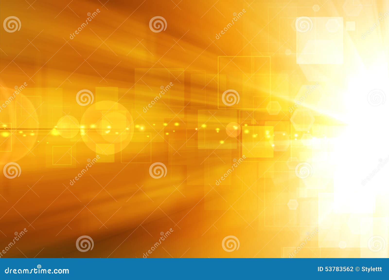 Abstract Yellow Technology Background. Stock Illustration ...