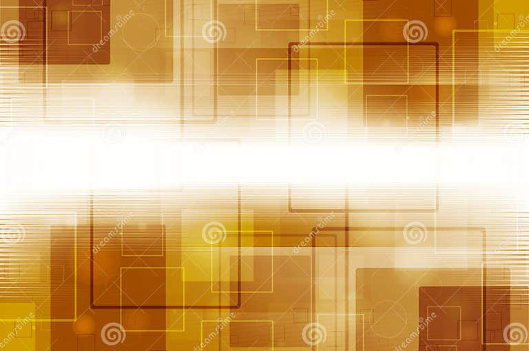 Abstract Yellow Technology Background. Stock Illustration ...