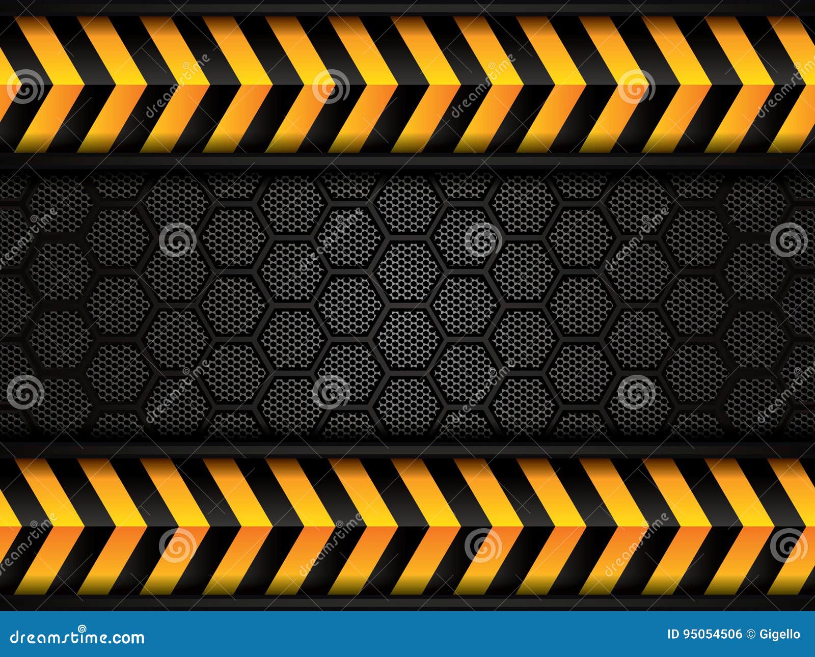 Abstract Yellow Under Construction Background Stock Vector ...