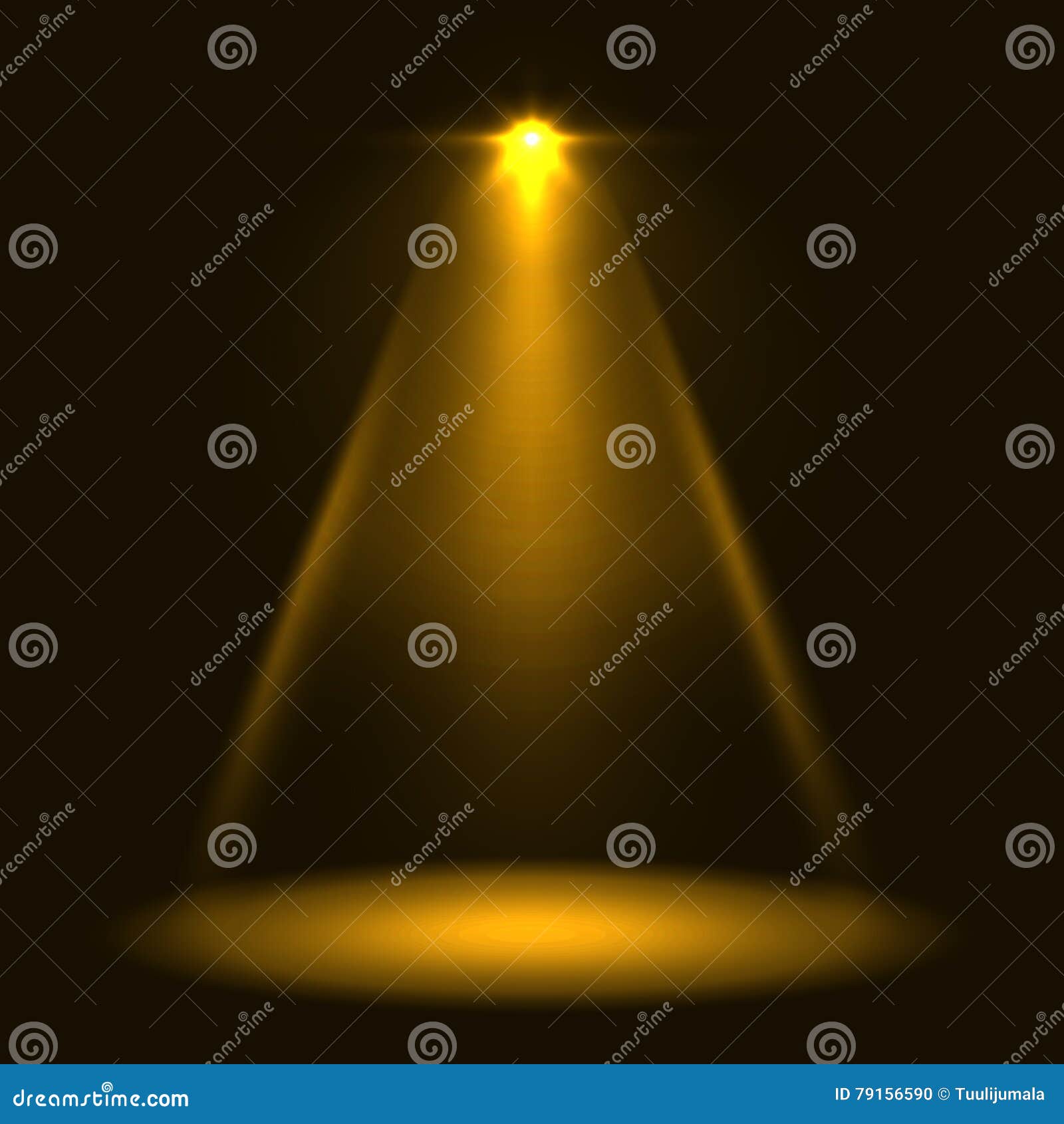 Abstract Yellow Warm Stage Spotlight Stock Vector - Illustration of ...