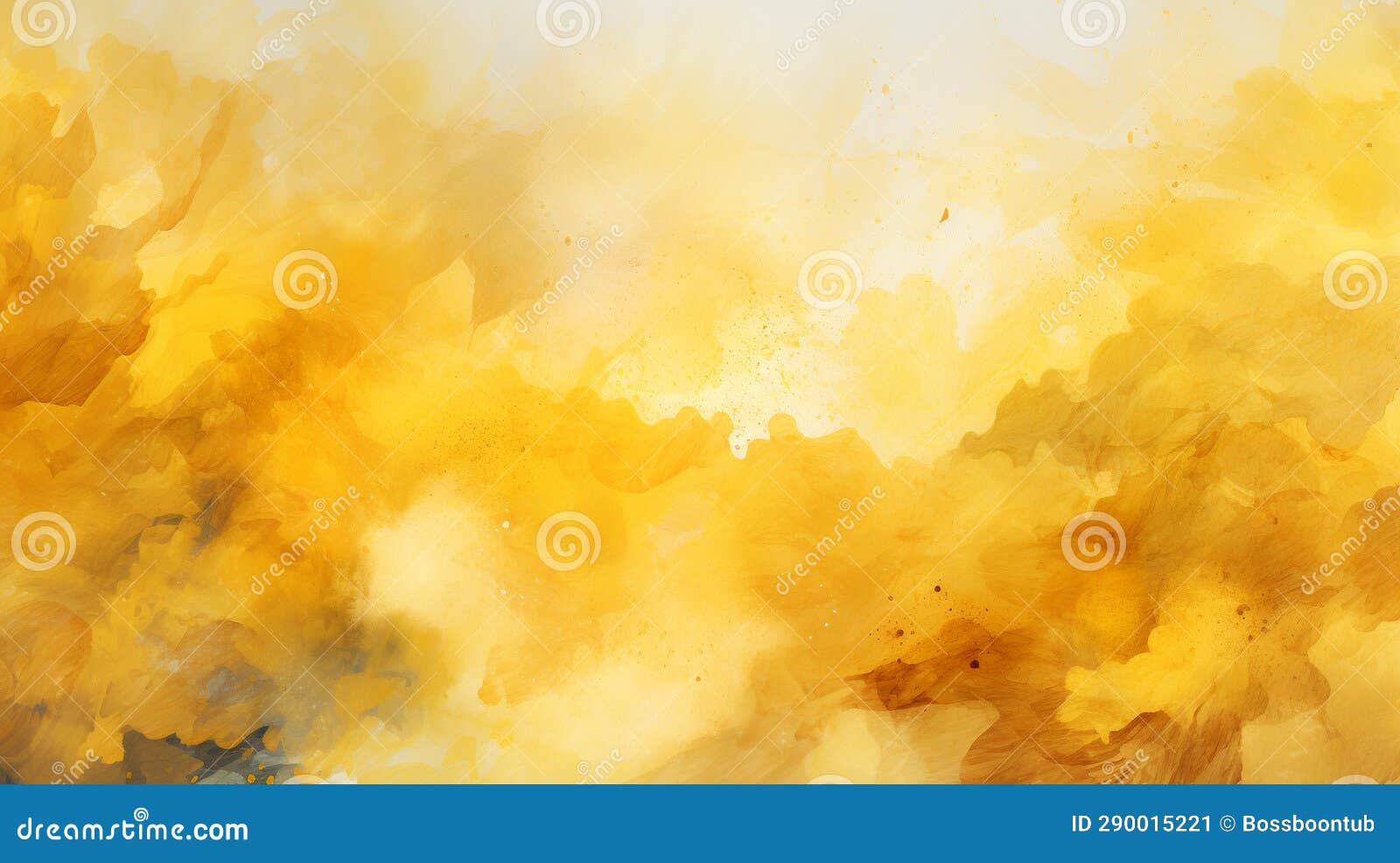 Abstract Yellow Watercolor Background.Hand Painted Watercolor Stock ...