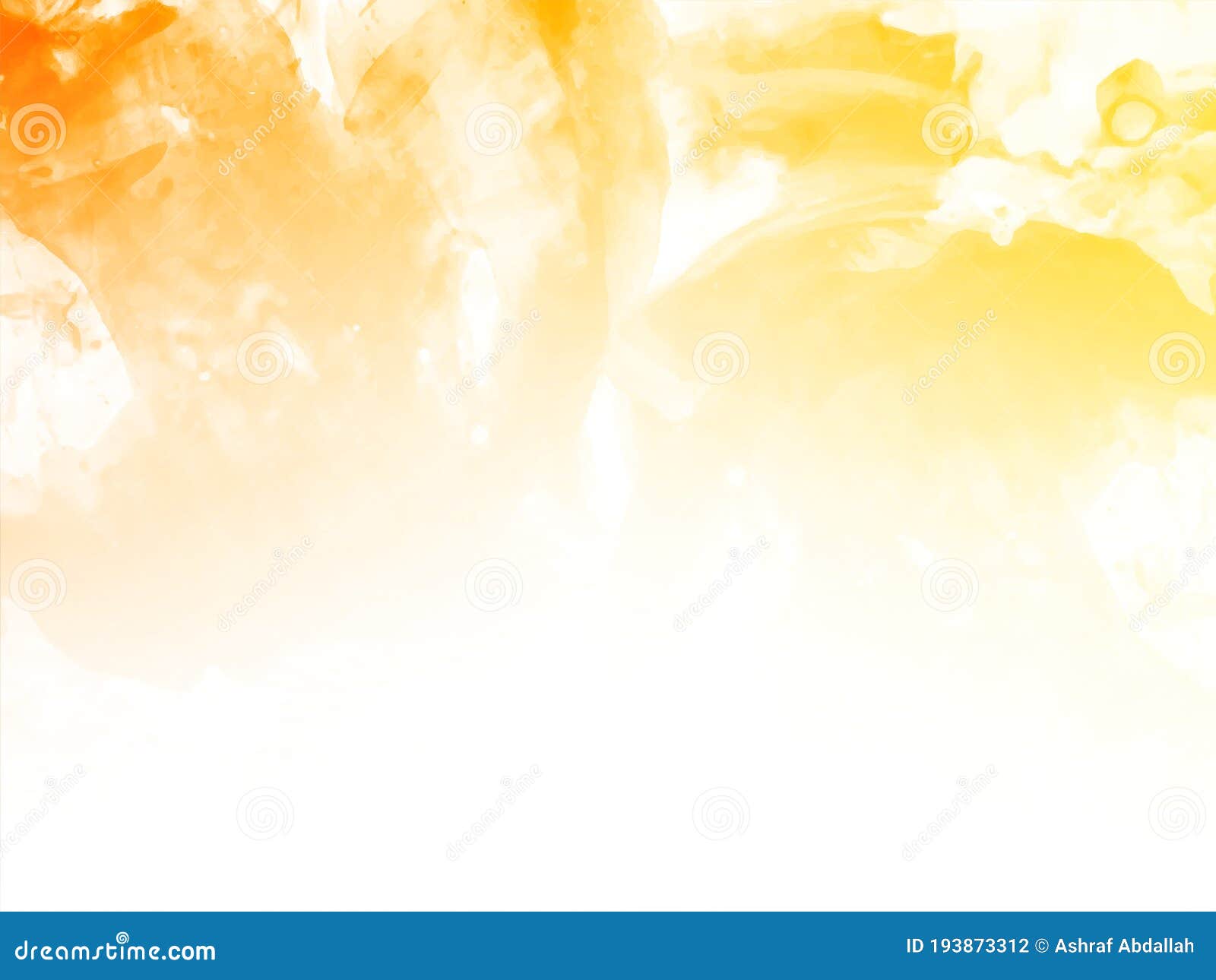 Abstract Yellow Watercolor Background Stock Vector - Illustration of ...