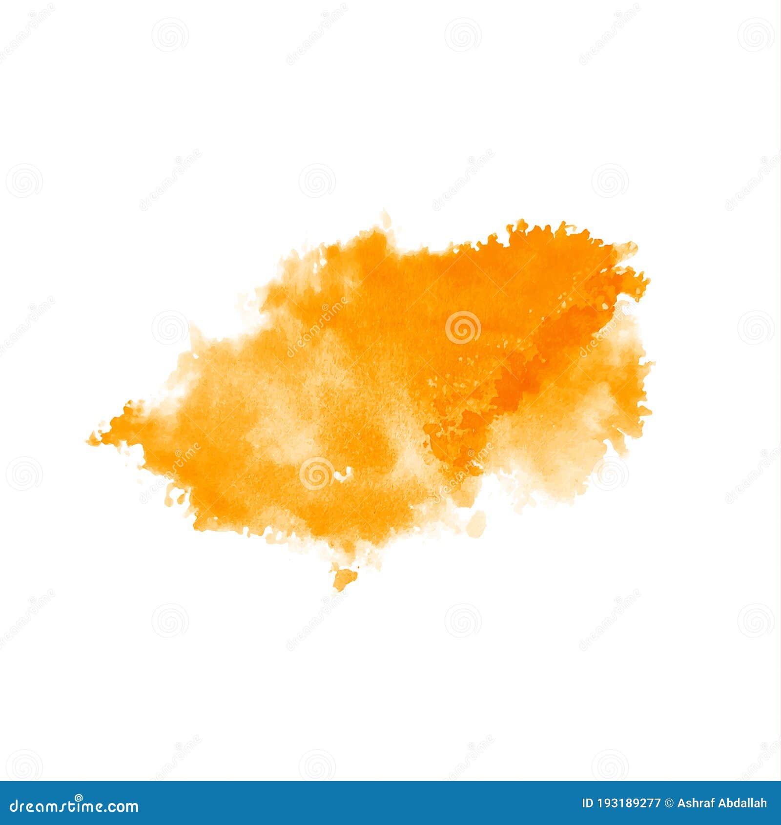 Abstract Yellow Watercolor Splash Background Stock Vector ...