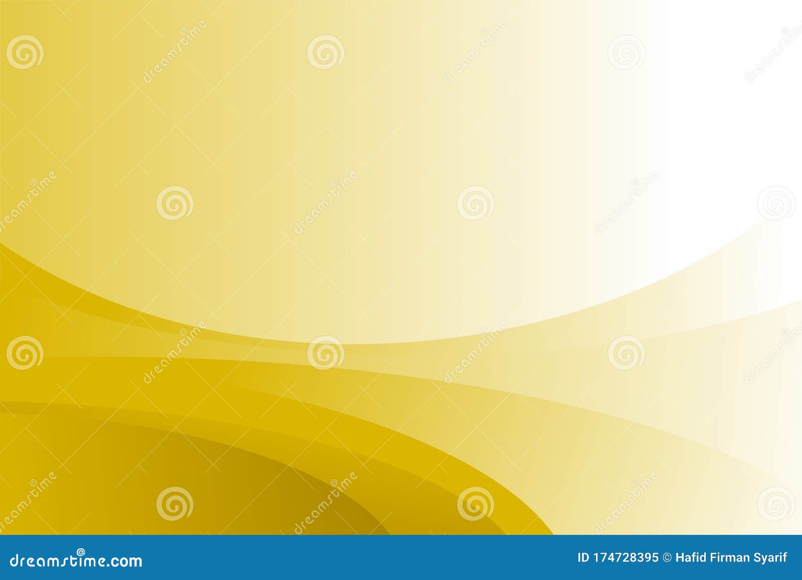 Abstract Yellow Wave Background Template Vector Stock Vector ...