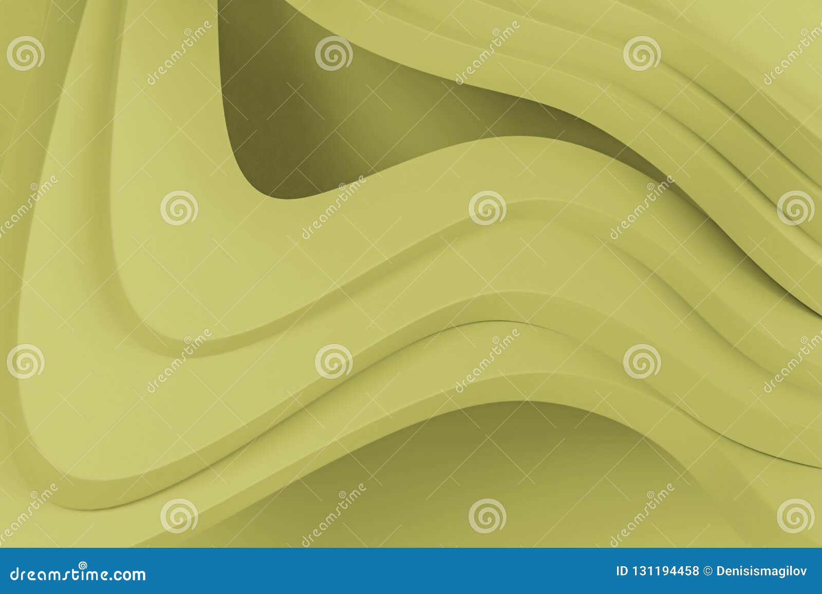 Abstract Yellow Wave Lines Background Stock Illustration - Illustration ...