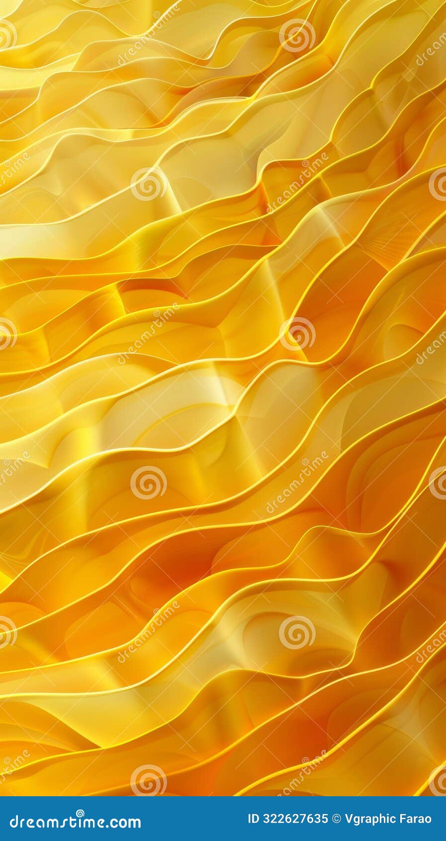 Abstract Yellow Wave Pattern Background, Vibrant and Dynamic Design ...