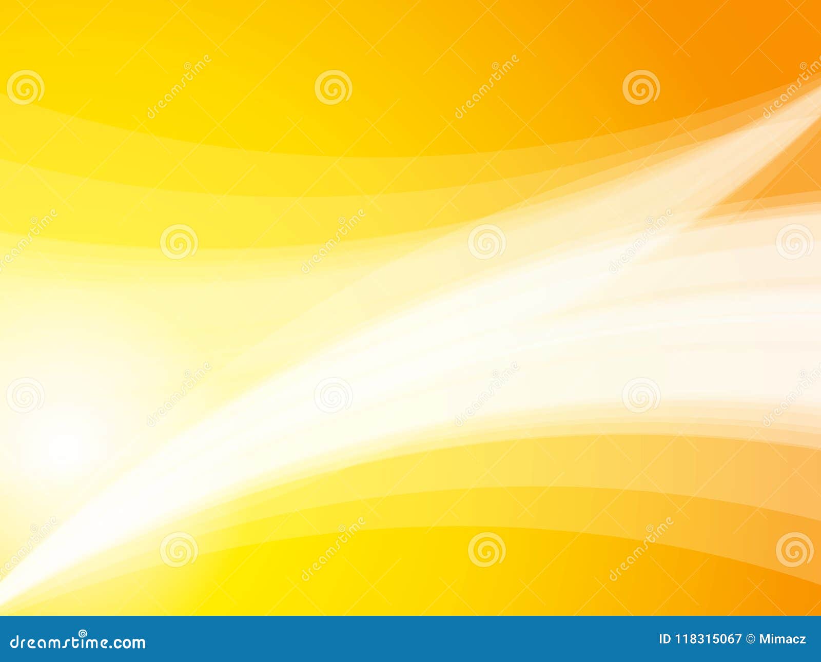 Abstract Yellow Wave Rays Background Stock Illustration - Illustration ...