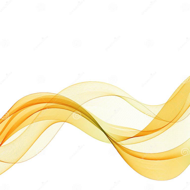 Abstract Yellow Wave. Vector Pattern. Eps 10 Stock Image - Image of ...