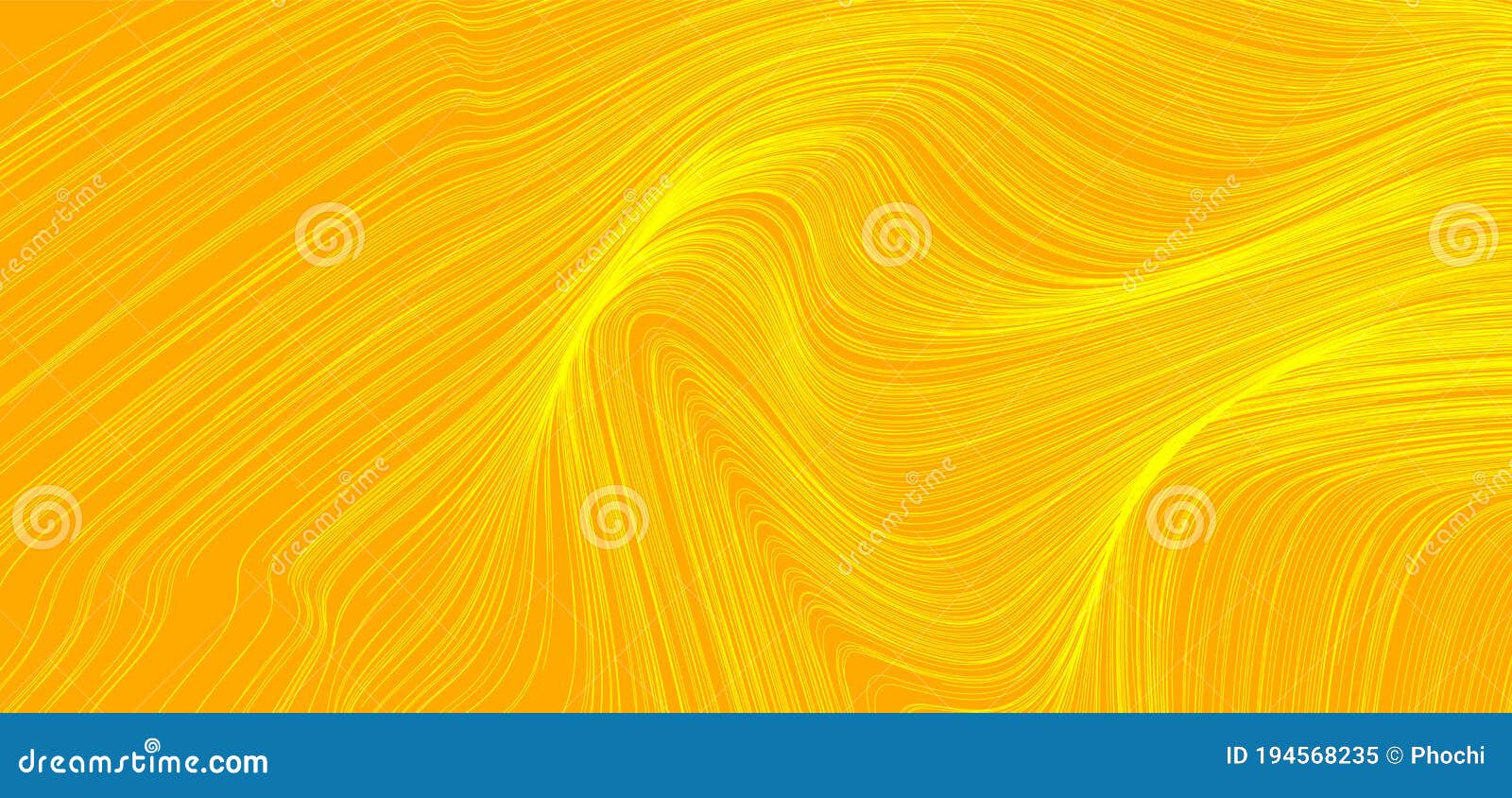 Abstract Yellow Wave or Wavy Lines Texture Background Stock Vector ...