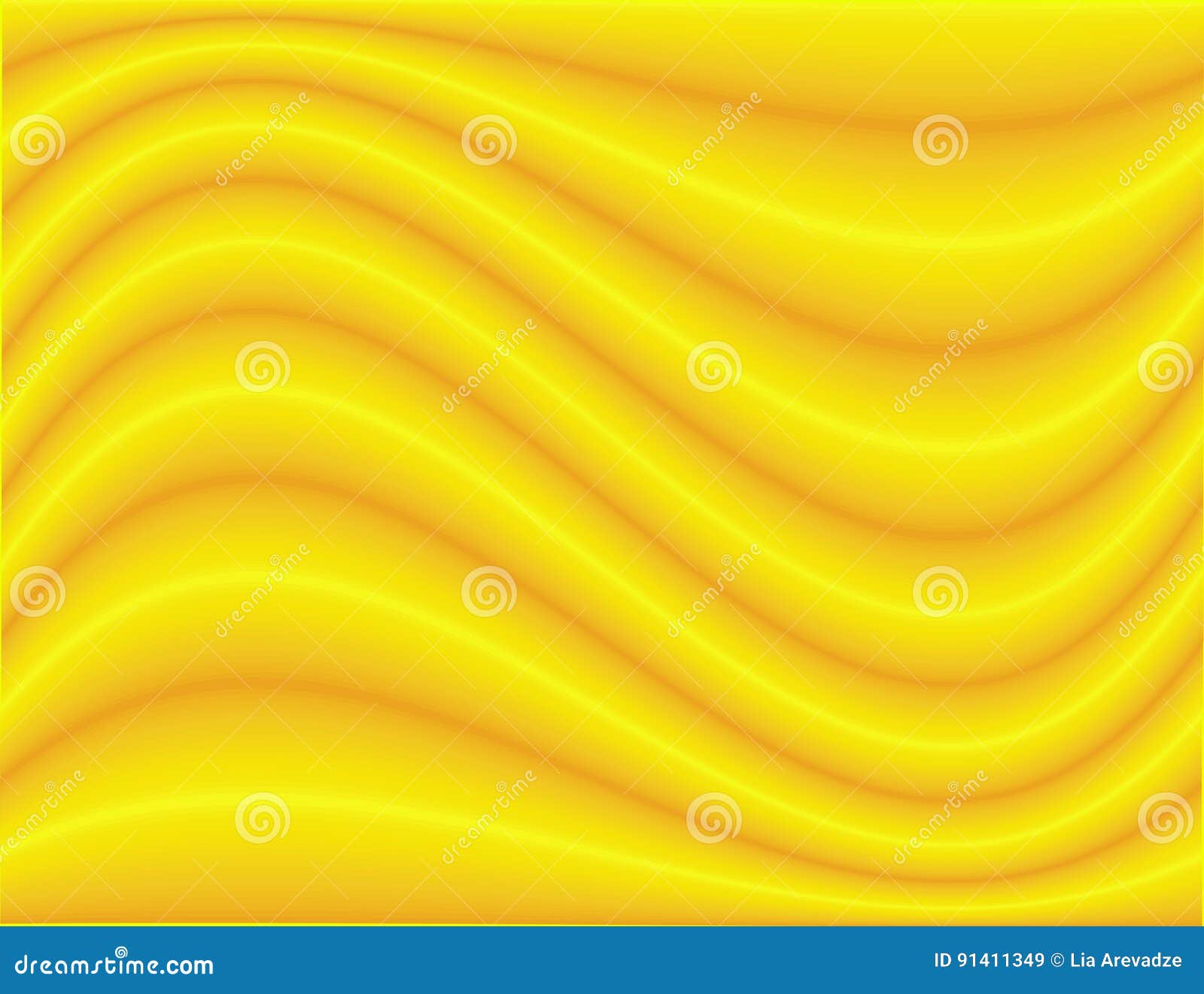 Abstract Yellow Waves Background Fot Your Design. Stock Vector ...