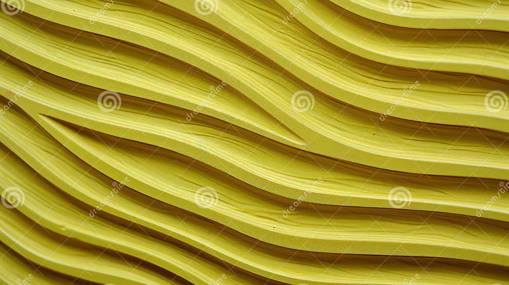 Abstract Yellow Wavy Pattern with Textured Layers, Generative Ai Stock ...