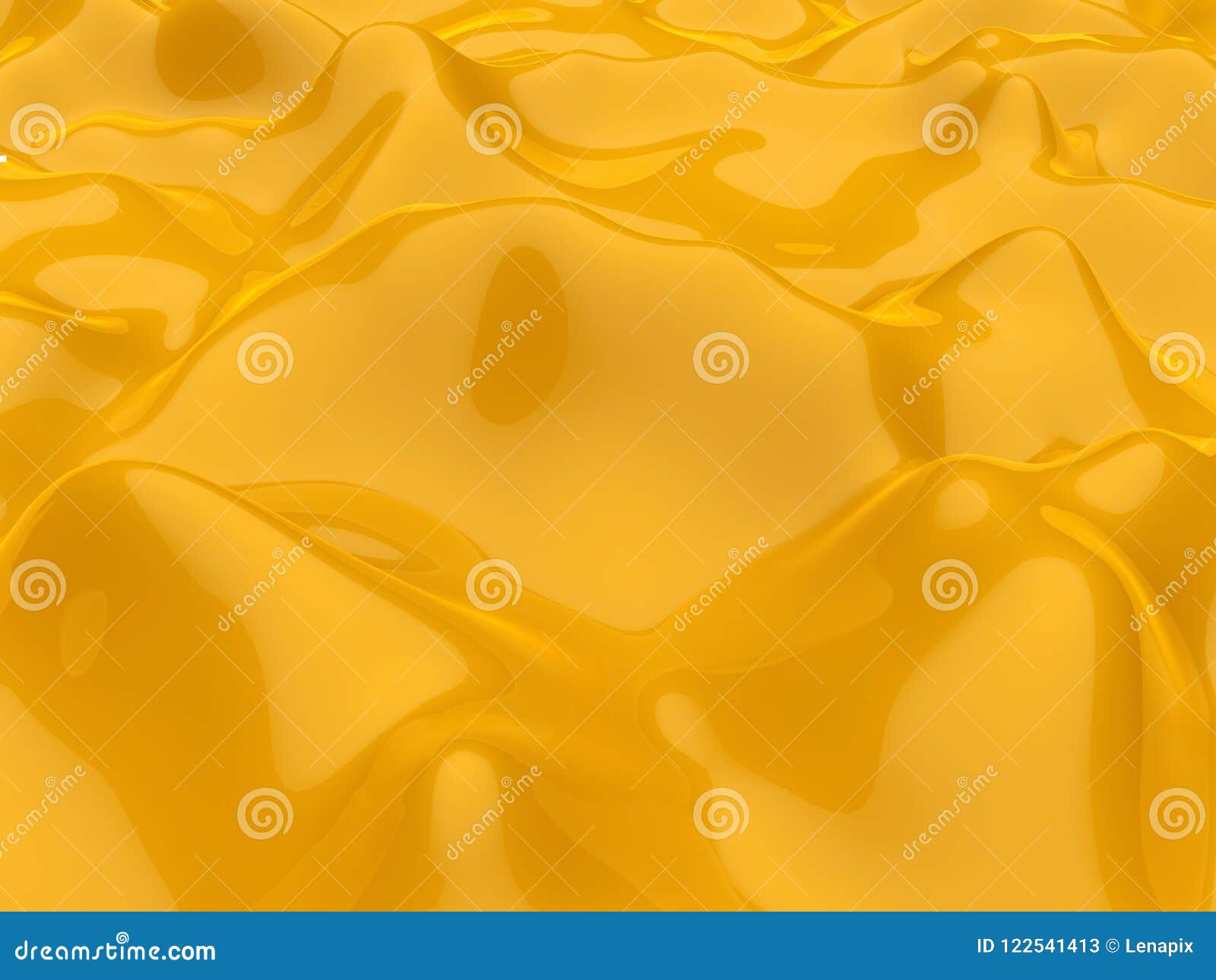 Abstract Yellow Wavy Surface Background. Stock Illustration ...