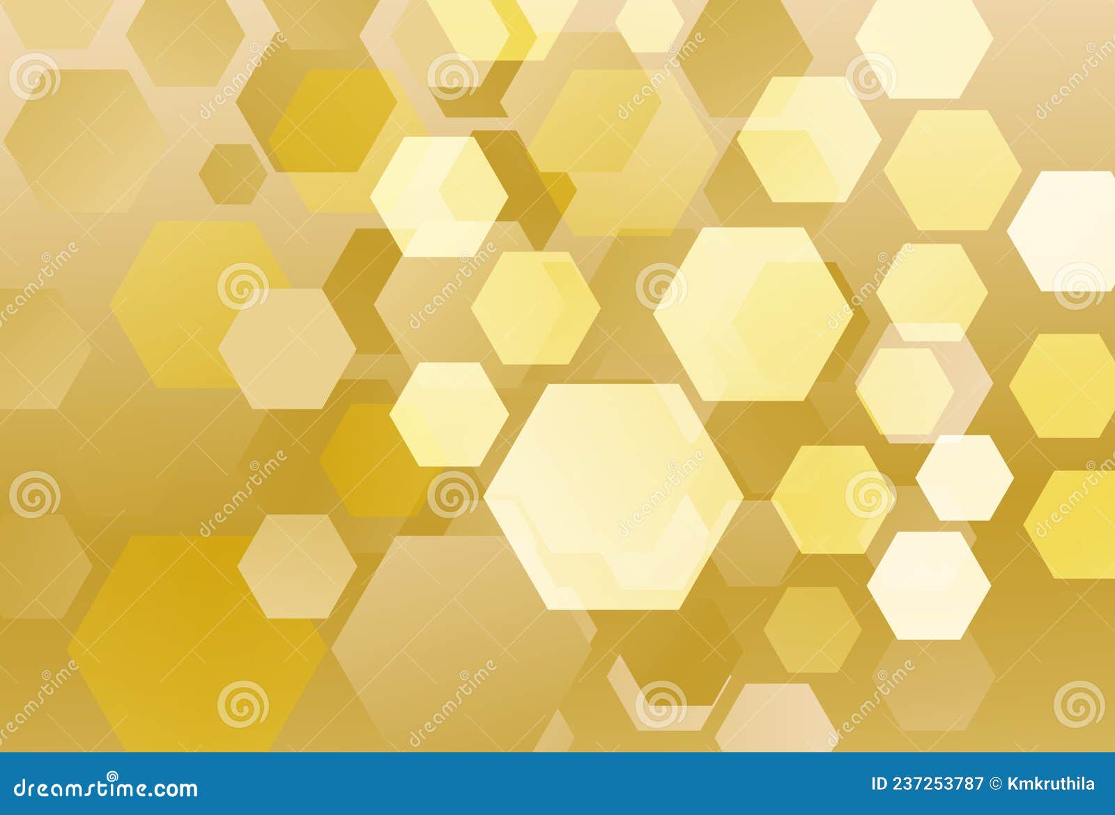 Abstract Yellow and White Gradient Hexagon Background Vector Graphic ...