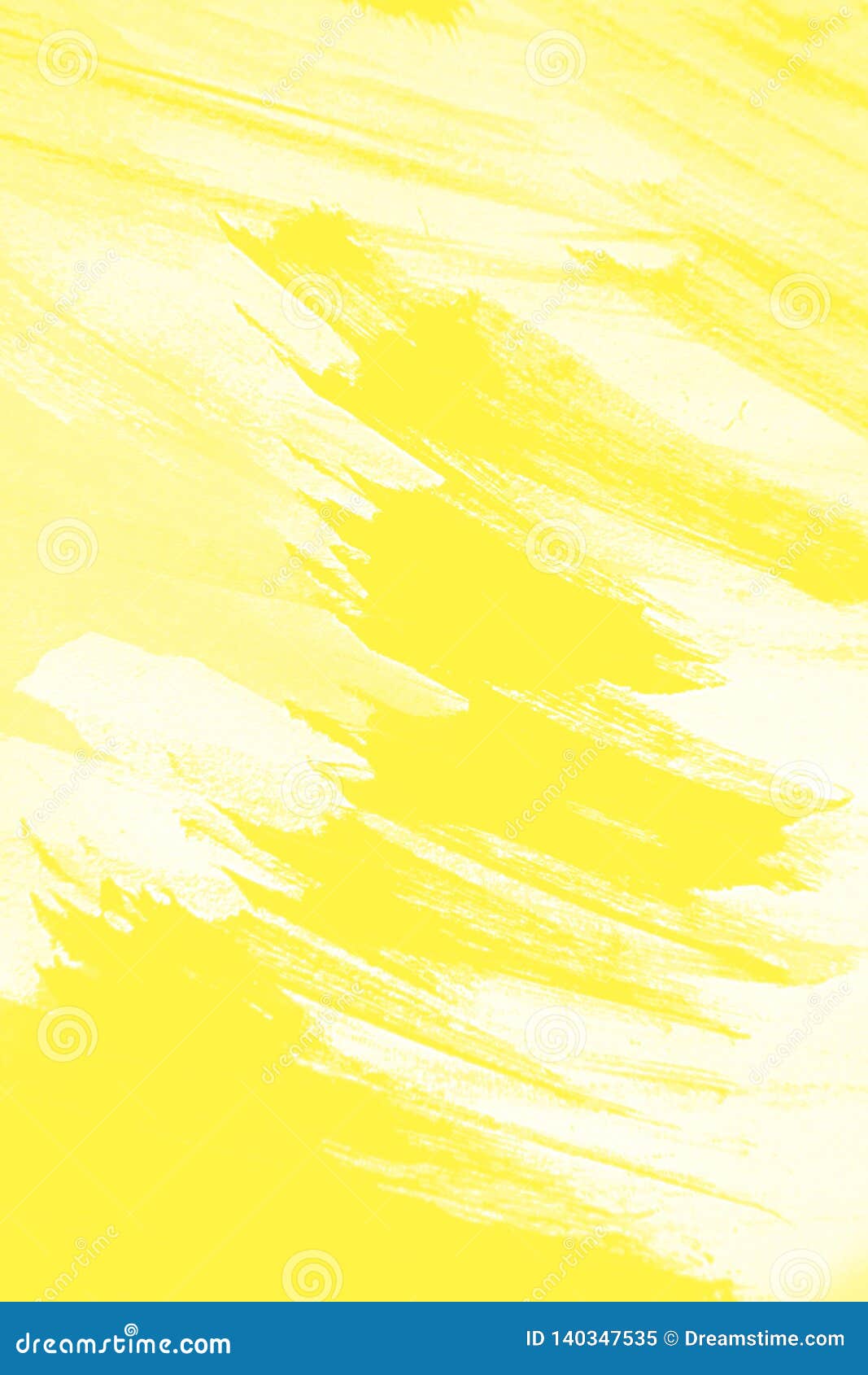 Abstract Summer Yellow and White Paint Grunge Brush Texture Background ...