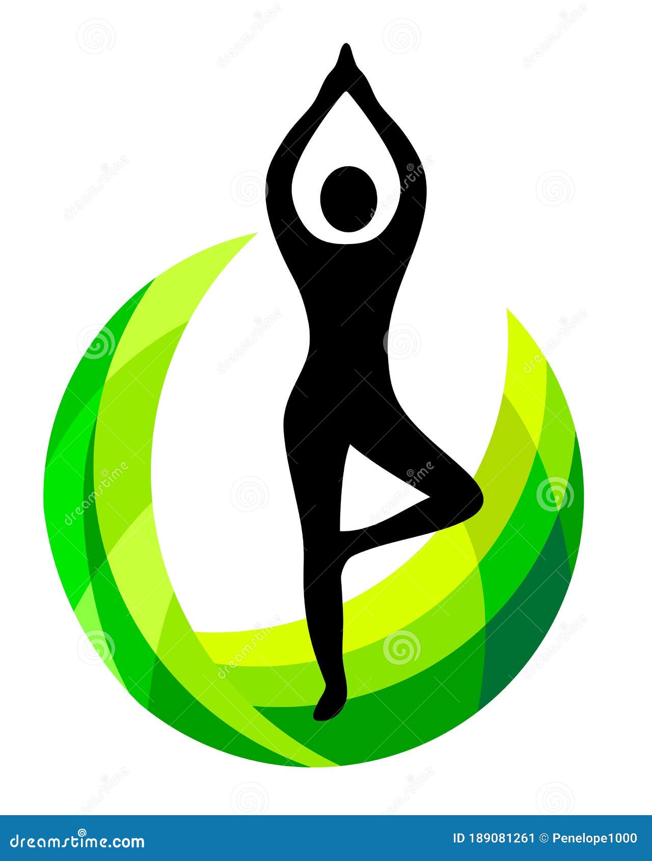 Abstract Yoga Graphic in Vector Quality. Stock Vector - Illustration of ...