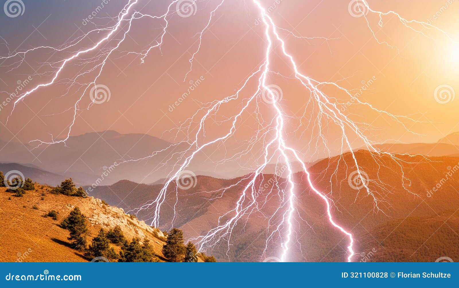 Abstract Zap Lightning Bolt Excitement Modern Gradient Background Stock ...