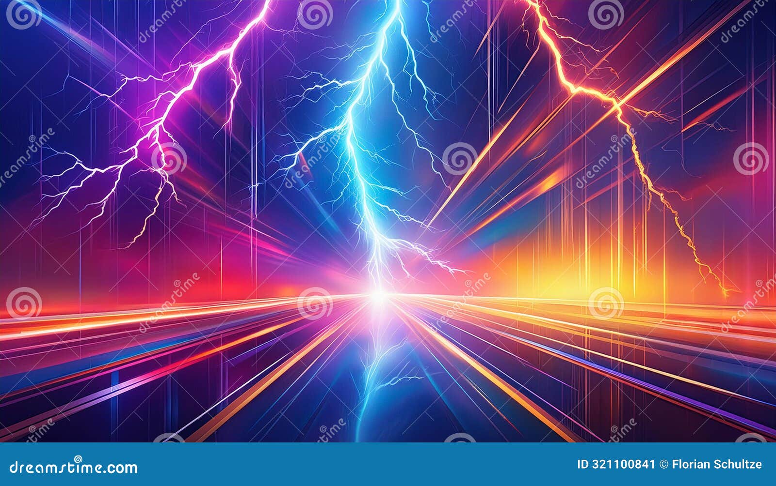 Abstract Zap Lightning Bolt Excitement Modern Gradient Background Stock ...