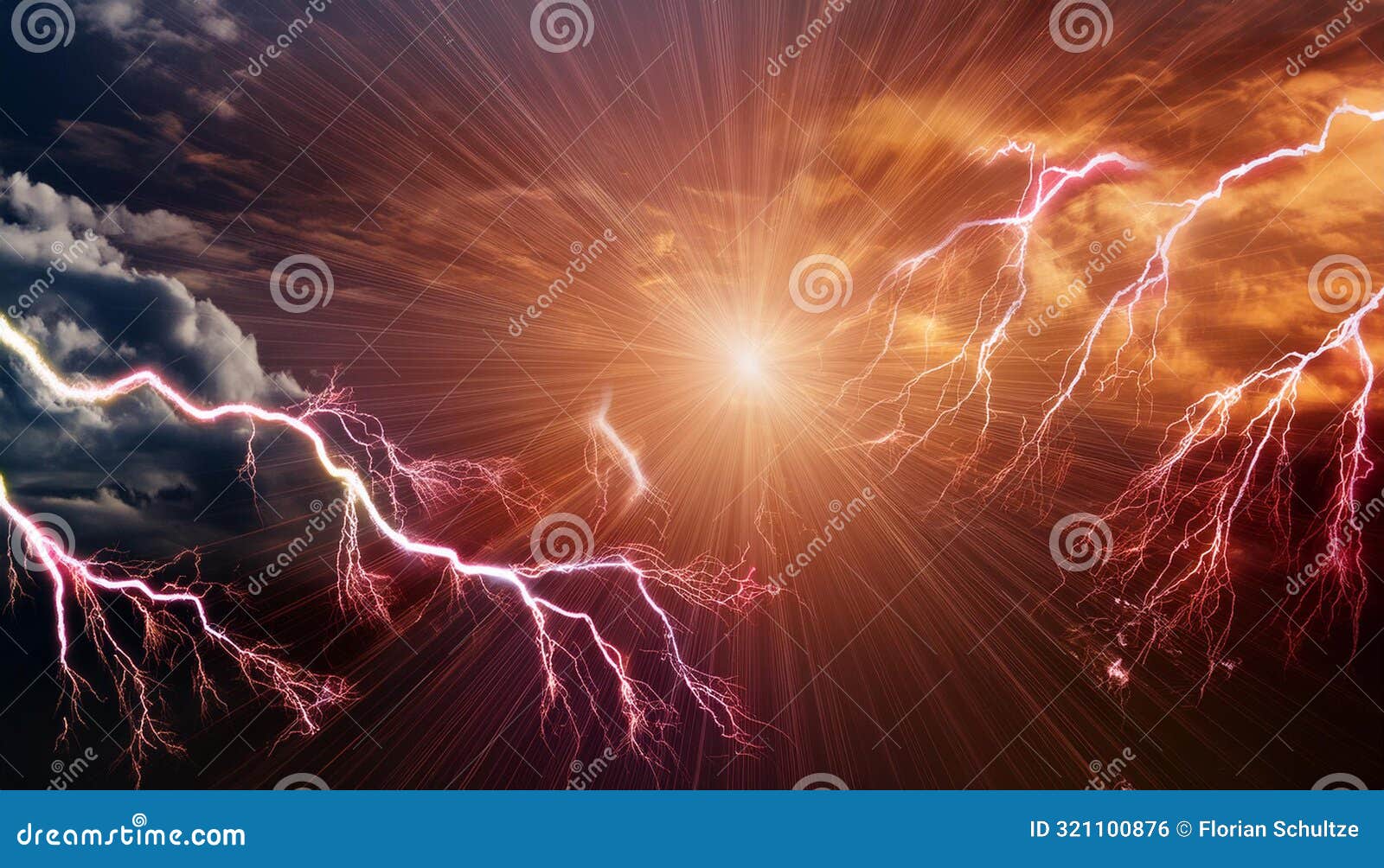 Abstract Zap Lightning Bolt Excitement Modern Gradient Background Stock ...