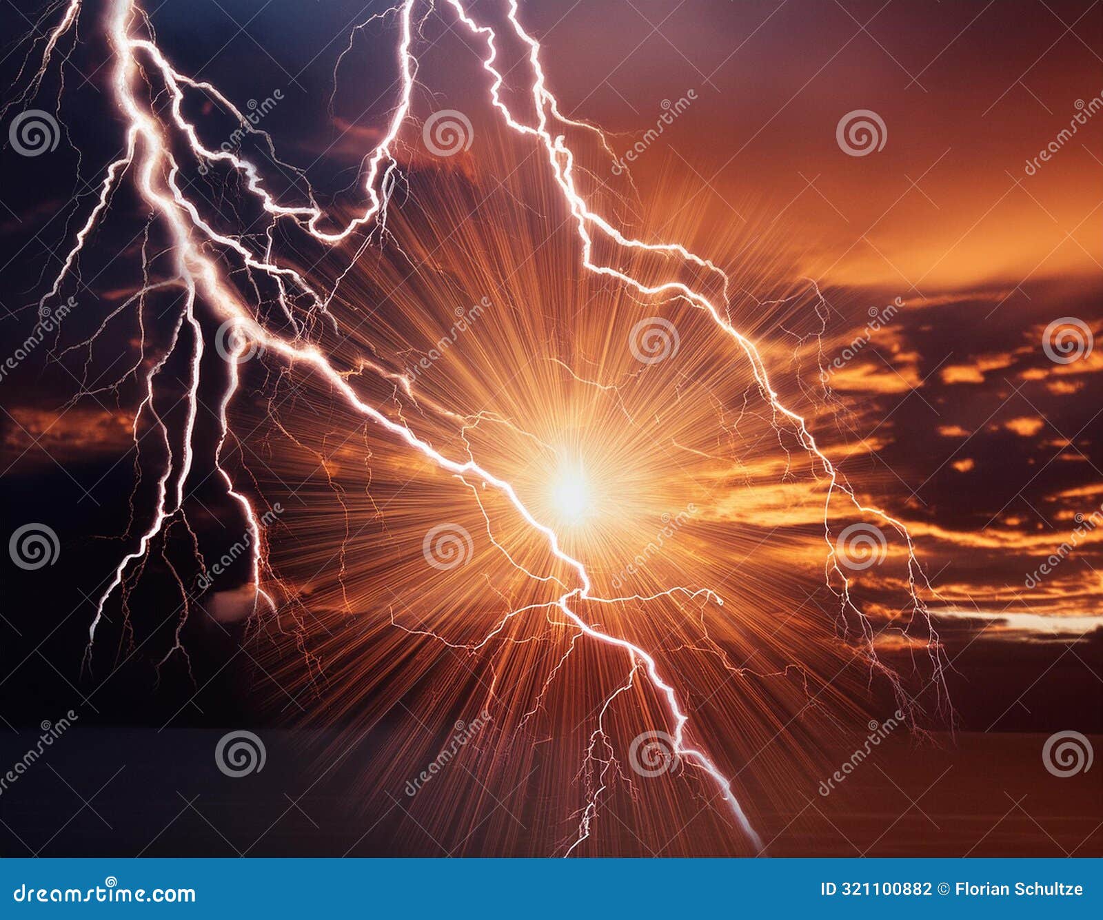 Abstract Zap Lightning Bolt Excitement Modern Gradient Background Stock ...