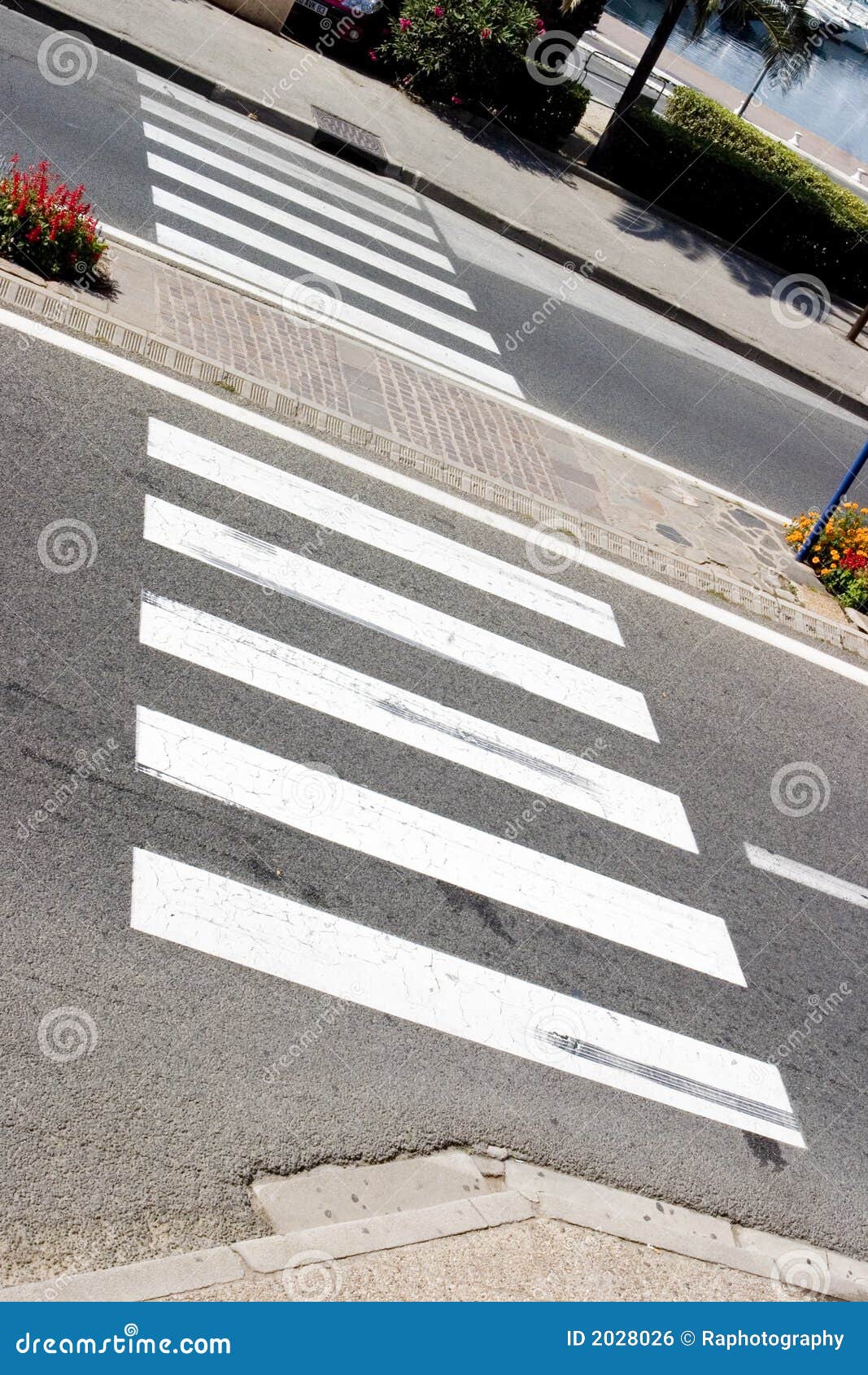 Abstract Zebra Crossing with Water in the Background Stock Photo ...