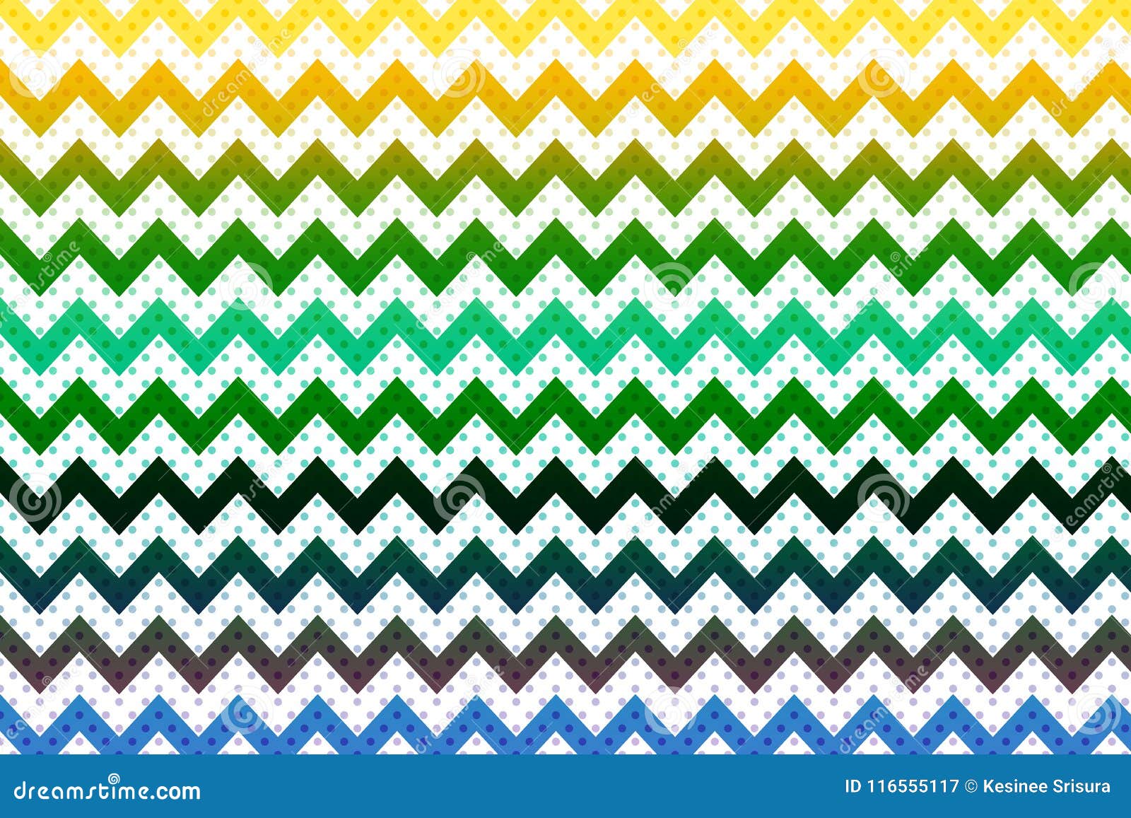 Abstract Zigzag Shape Pattern with Dots and Multicolour Stock ...