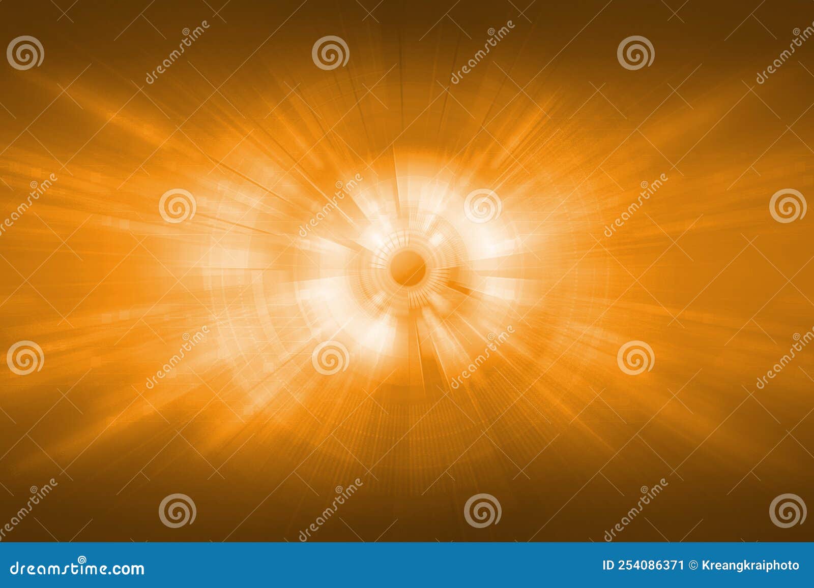 Abstract Zoom Effect in a Orange Background Stock Image - Image of ...