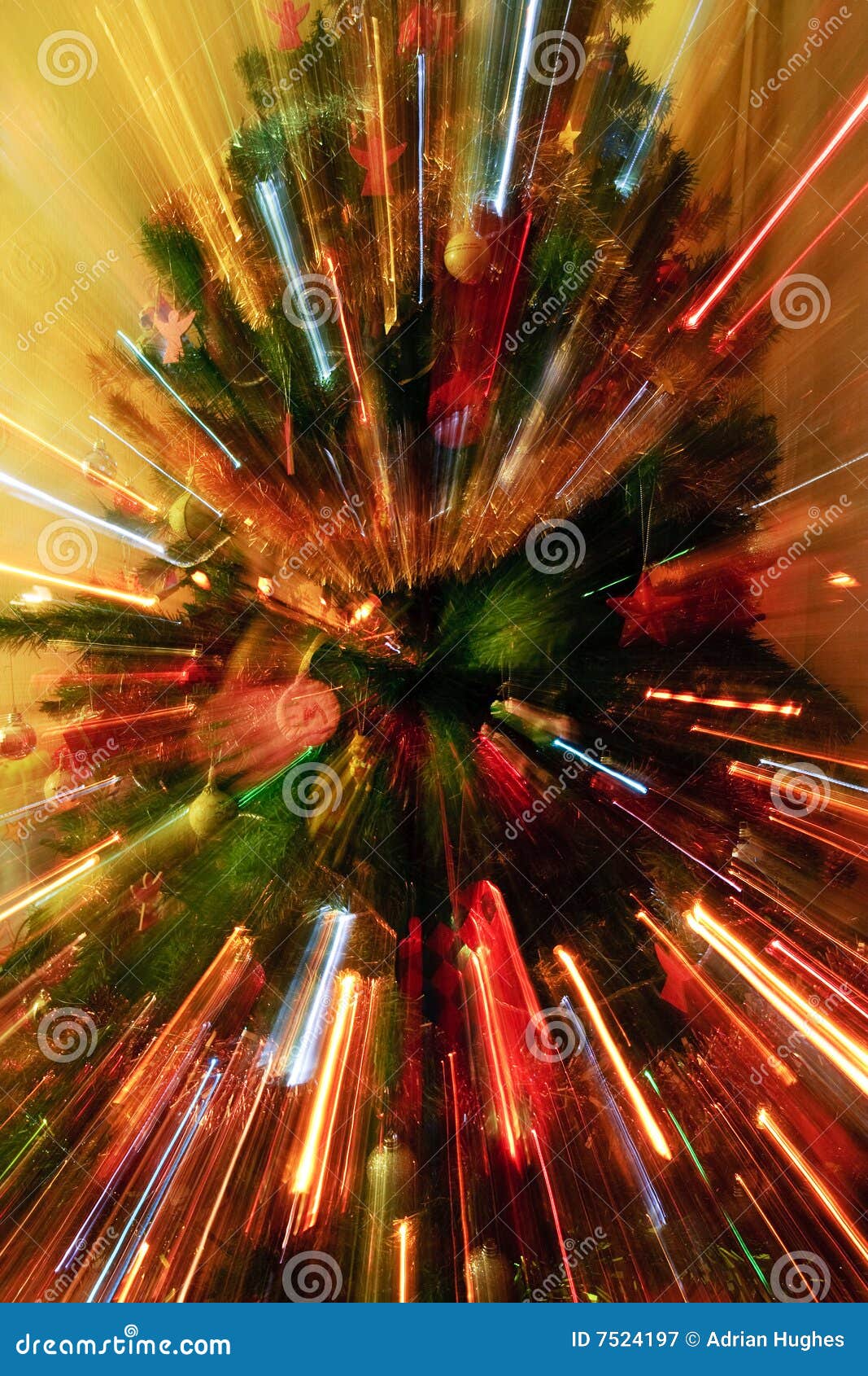 Abstract Zoomed Christmas Tree Stock Image - Image of glow, background ...