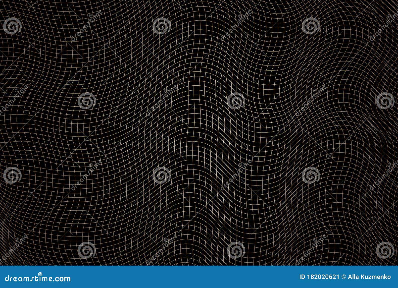 Wavy Grid Background. 3d Abstract Vector Illustration With Particle ...
