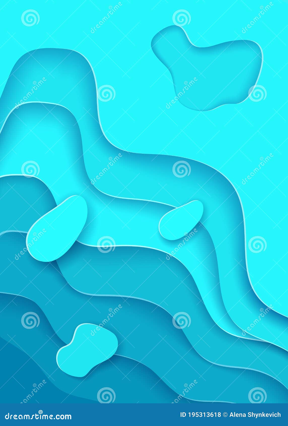 Abstractbackground With Shapes Form. Paper Style. Stock Vector ...