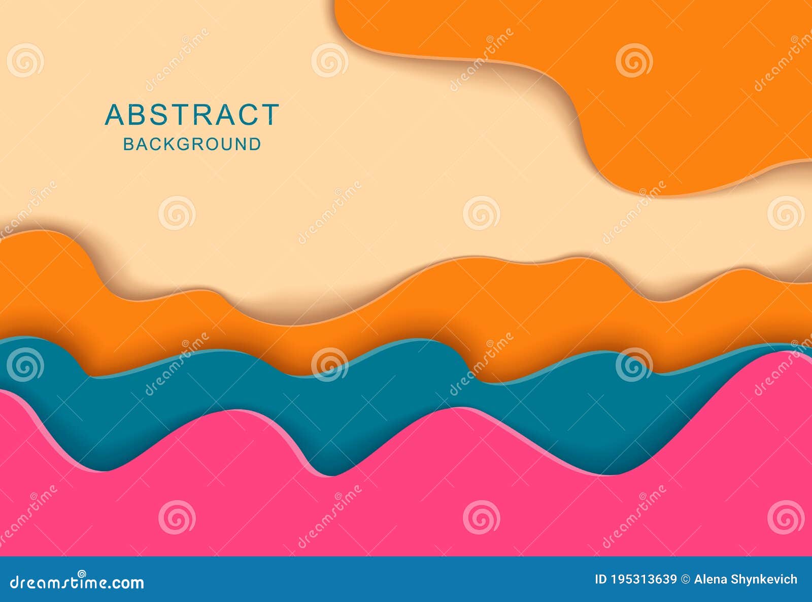 Abstractbackground With Shapes Form. Paper Style. Stock Vector ...