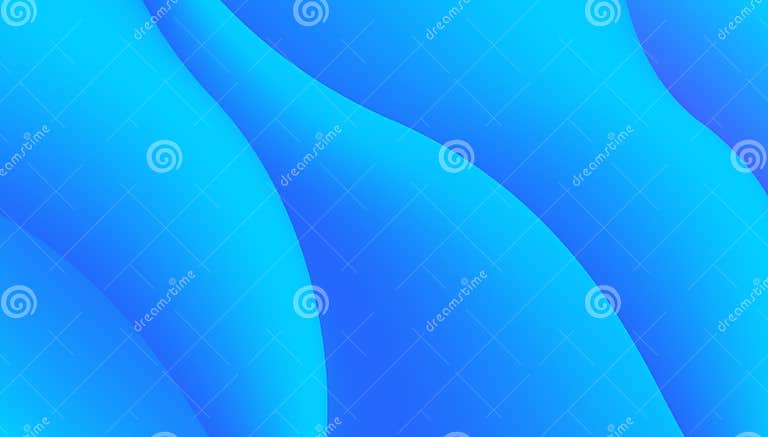 Abstract Blue Wave Flowing Curve Gradient Background Stock Illustration ...