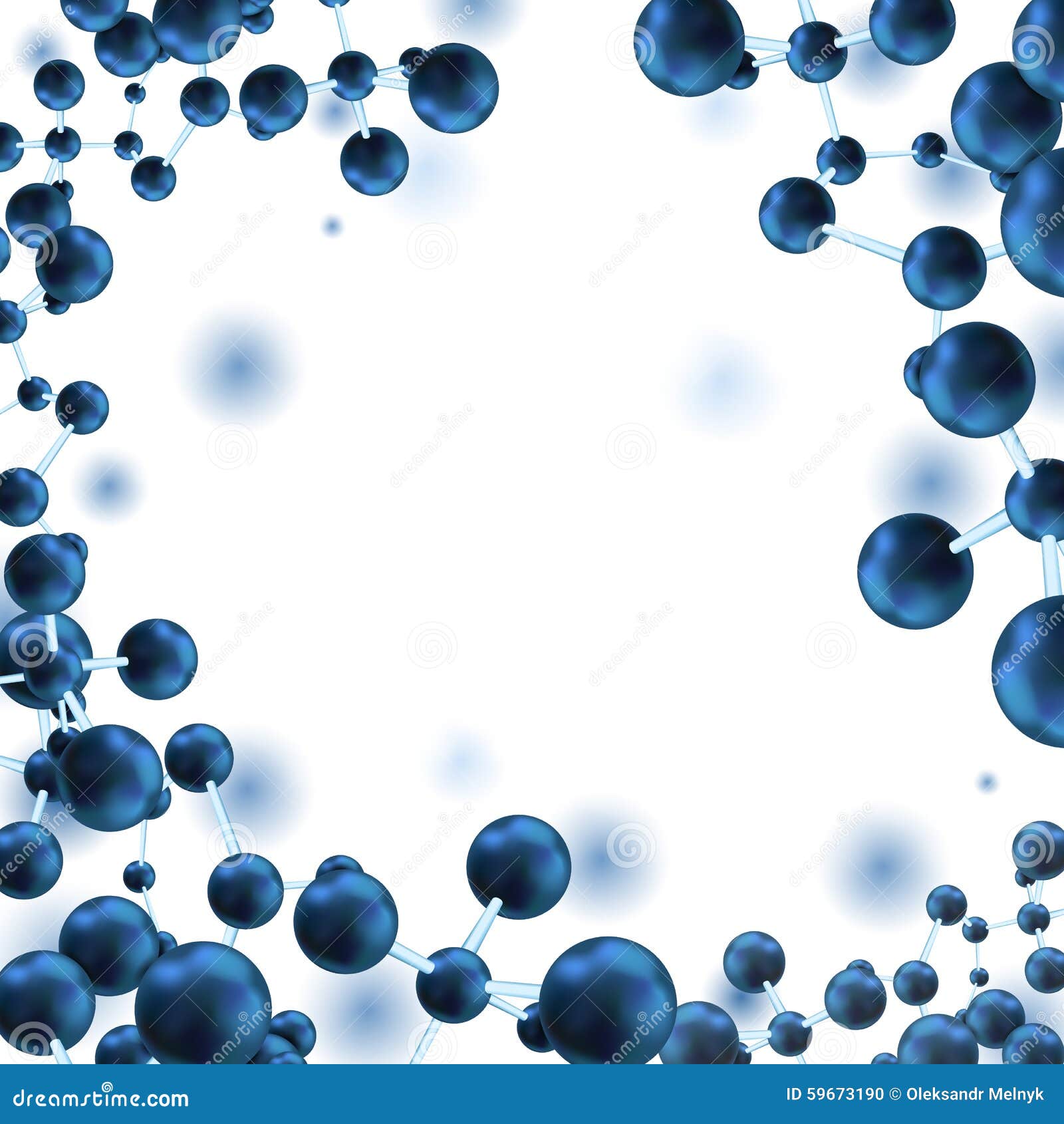 Abstracte Achtergrond Met De Moleculaire Structuur Van ...