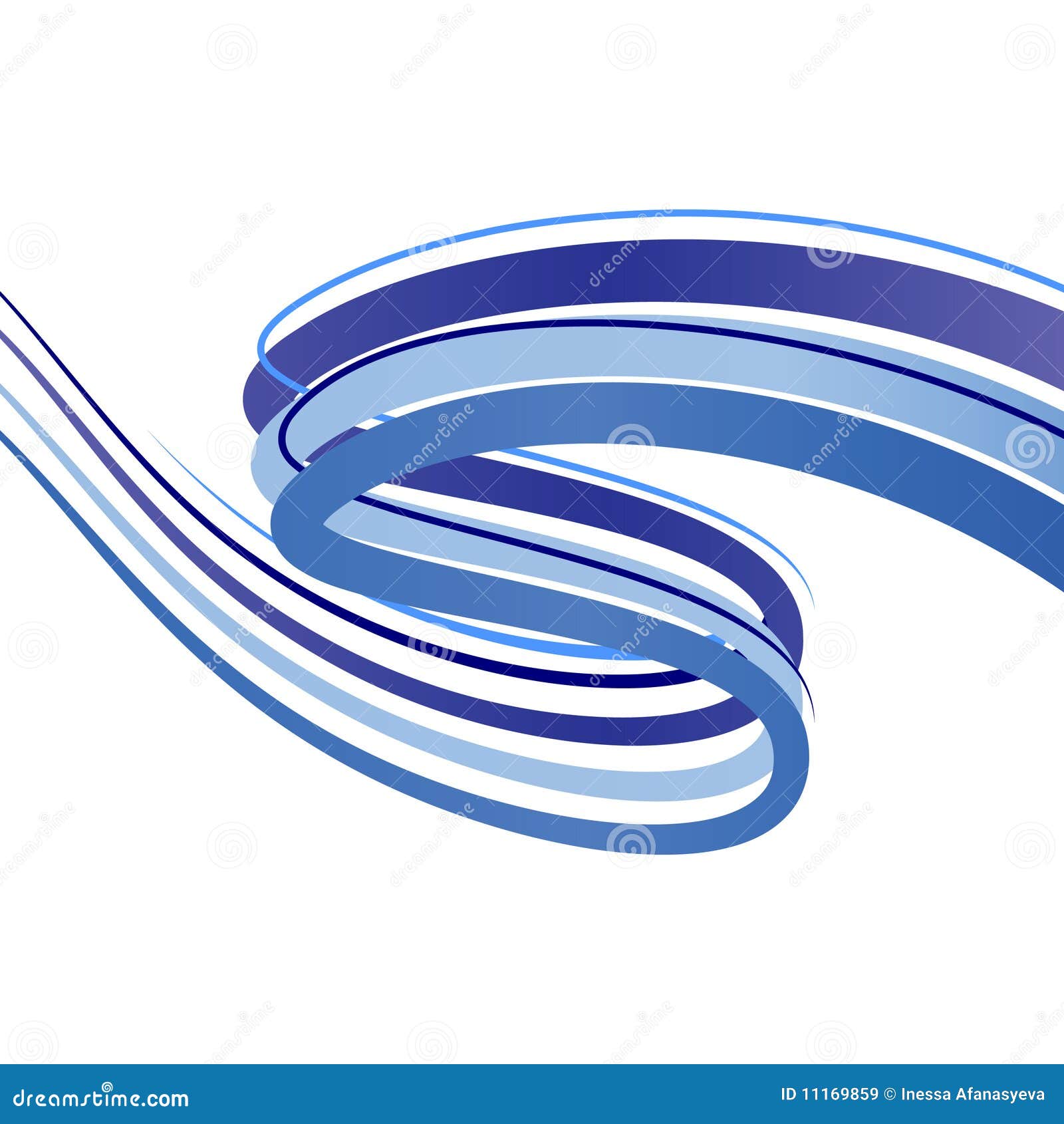 Abstracte Achtergrond Met Gebogen Lijnen Vector Illustratie ...