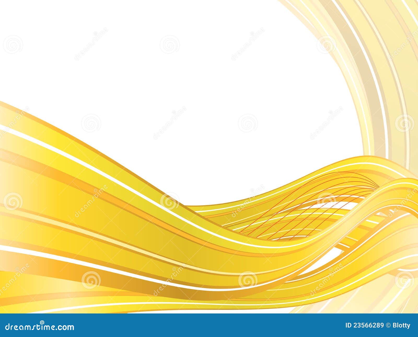 Abstracte Achtergrond Met Gele Golven Vector Illustratie - Illustration ...