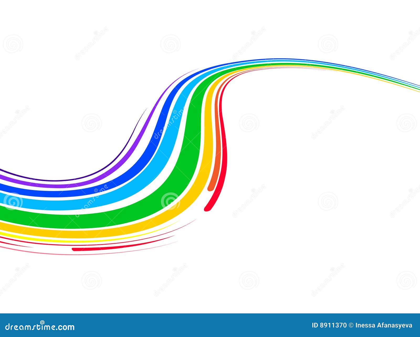 Abstracte Achtergrond Met Multicolored Gebogen Lijnen Vector ...