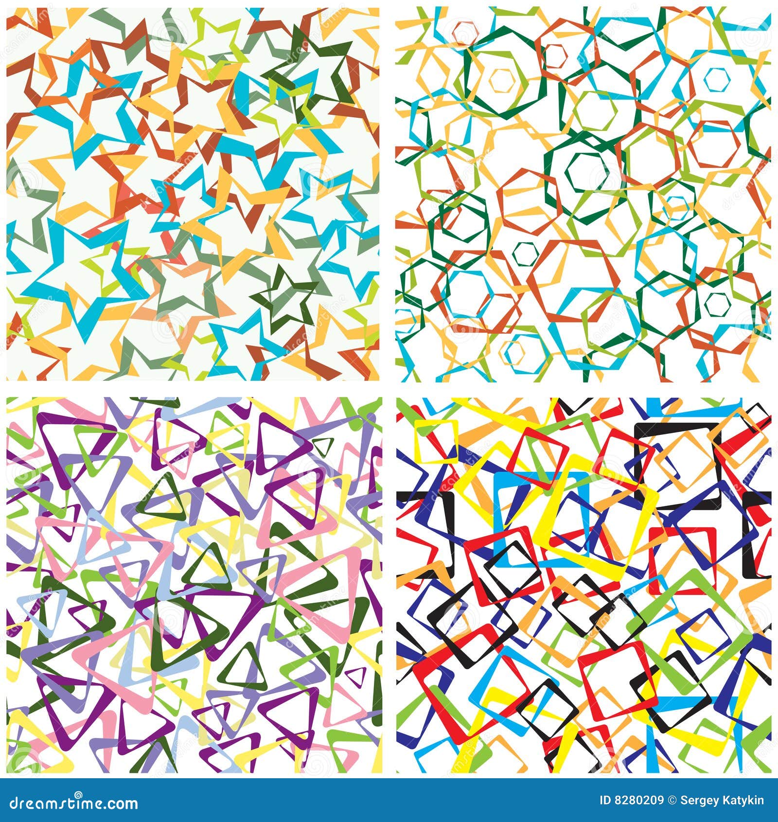 Abstracte Achtergrond Van Geometrische Cijfers. Stock Illustratie ...