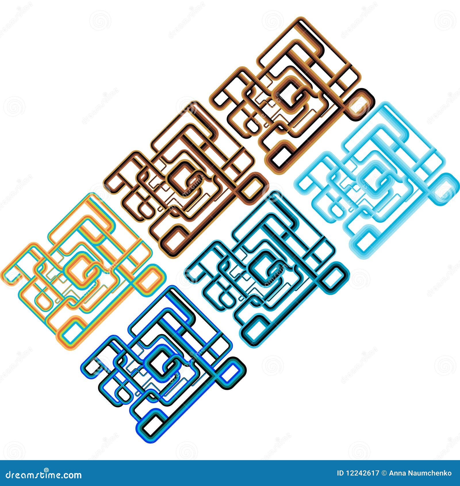 Abstracte Geometrische Lijnen Vector Illustratie - Illustration of ...