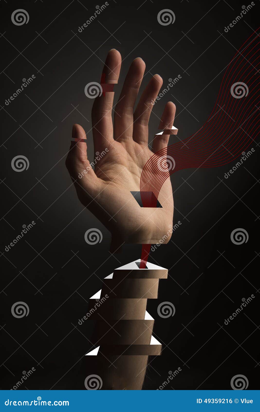 Abstracte Hand stock illustratie. Illustration of greep - 49359216