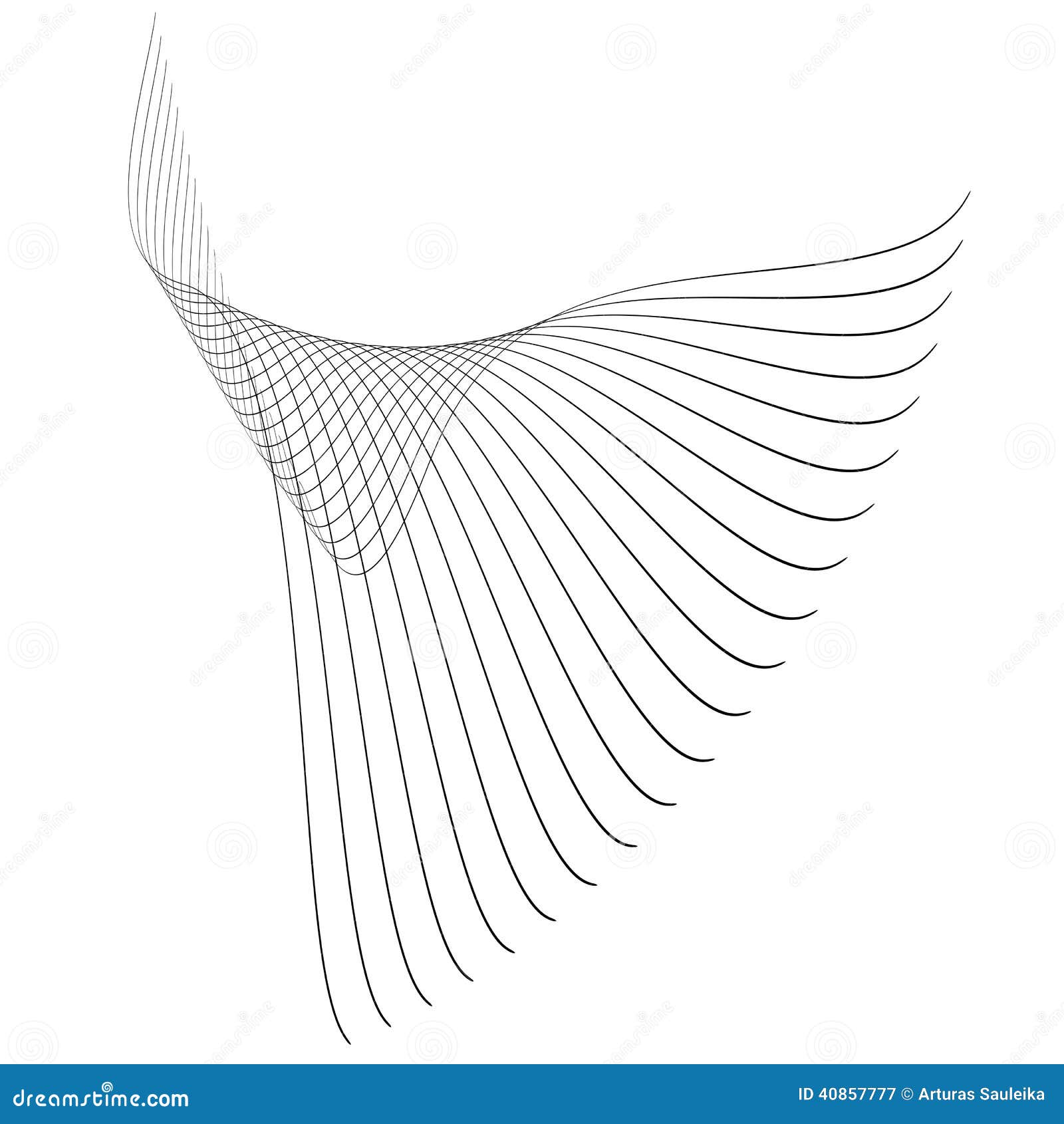 Abstracte lijnen stock illustratie. Illustration of flinterdun - 40857777