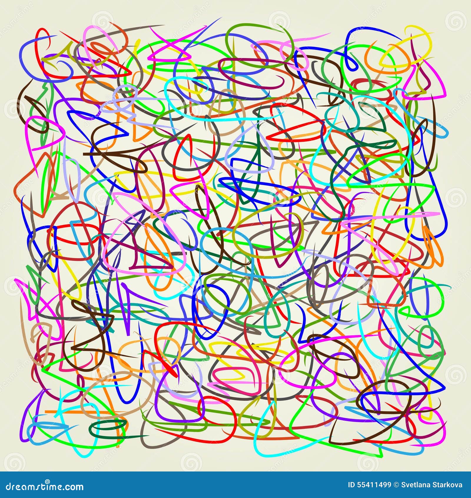 Abstracte Lijnen, Kunst Vectorillustratie Vector Illustratie ...