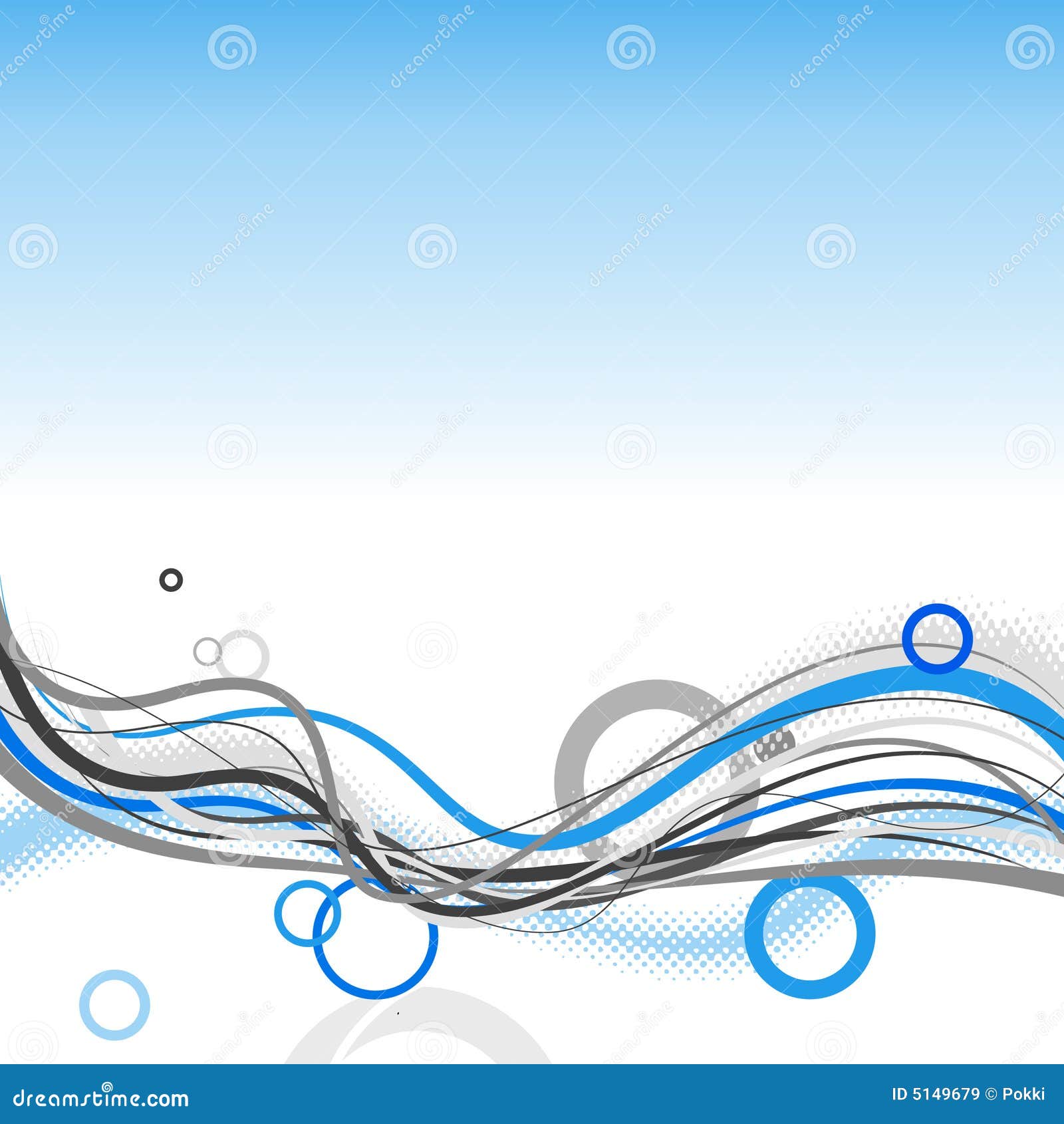 Abstracte Lijnen Met Cirkels. Vector Illustratie - Illustration of ...