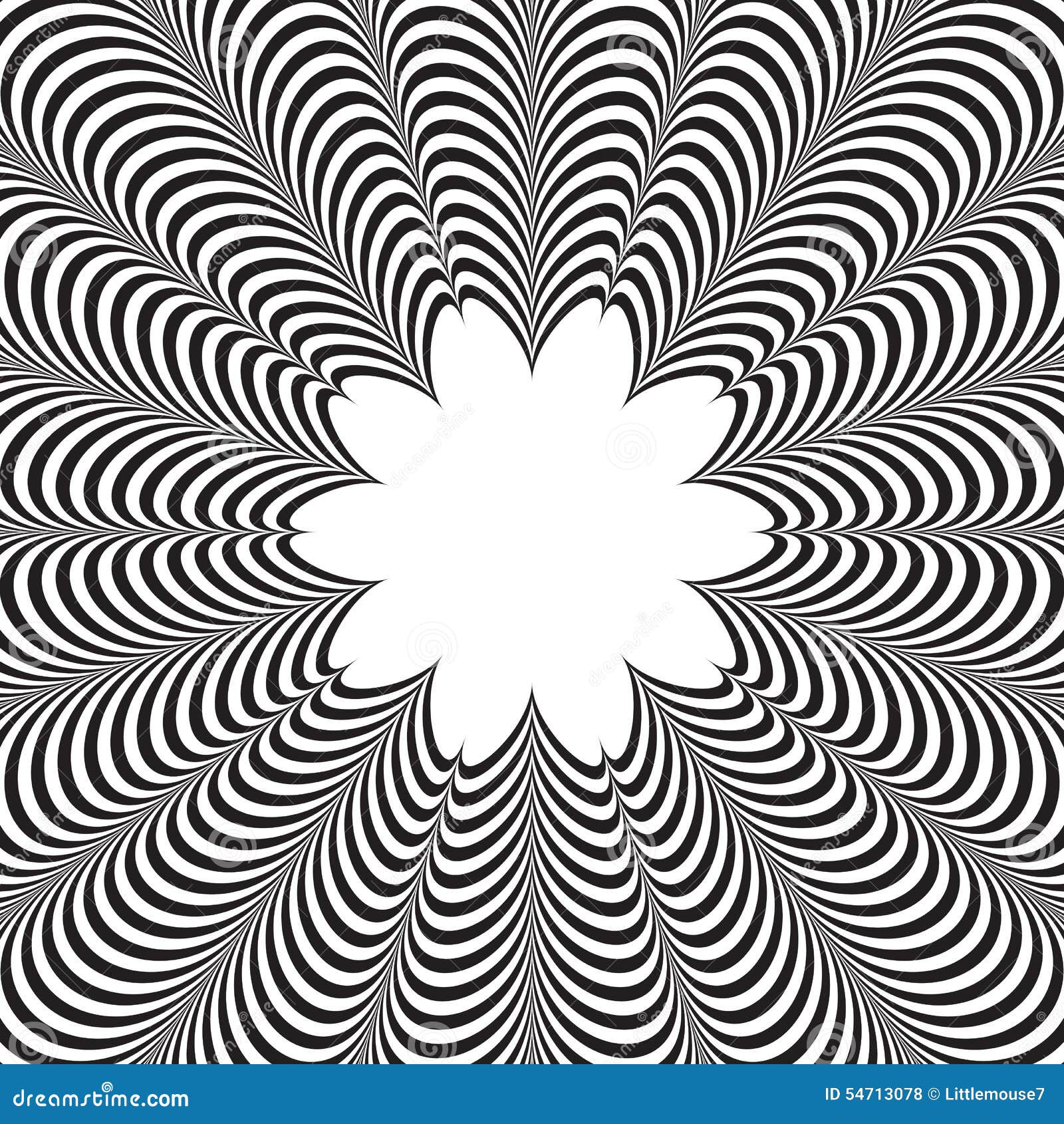 Abstracte Vector Zwart-witte Gestreepte Achtergrond Optische Illusie ...