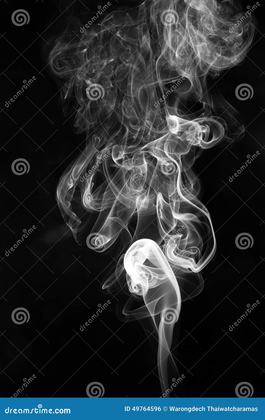 Abstracte Witte Rook Op Zwarte Achtergrond Stock Foto - Image of ...