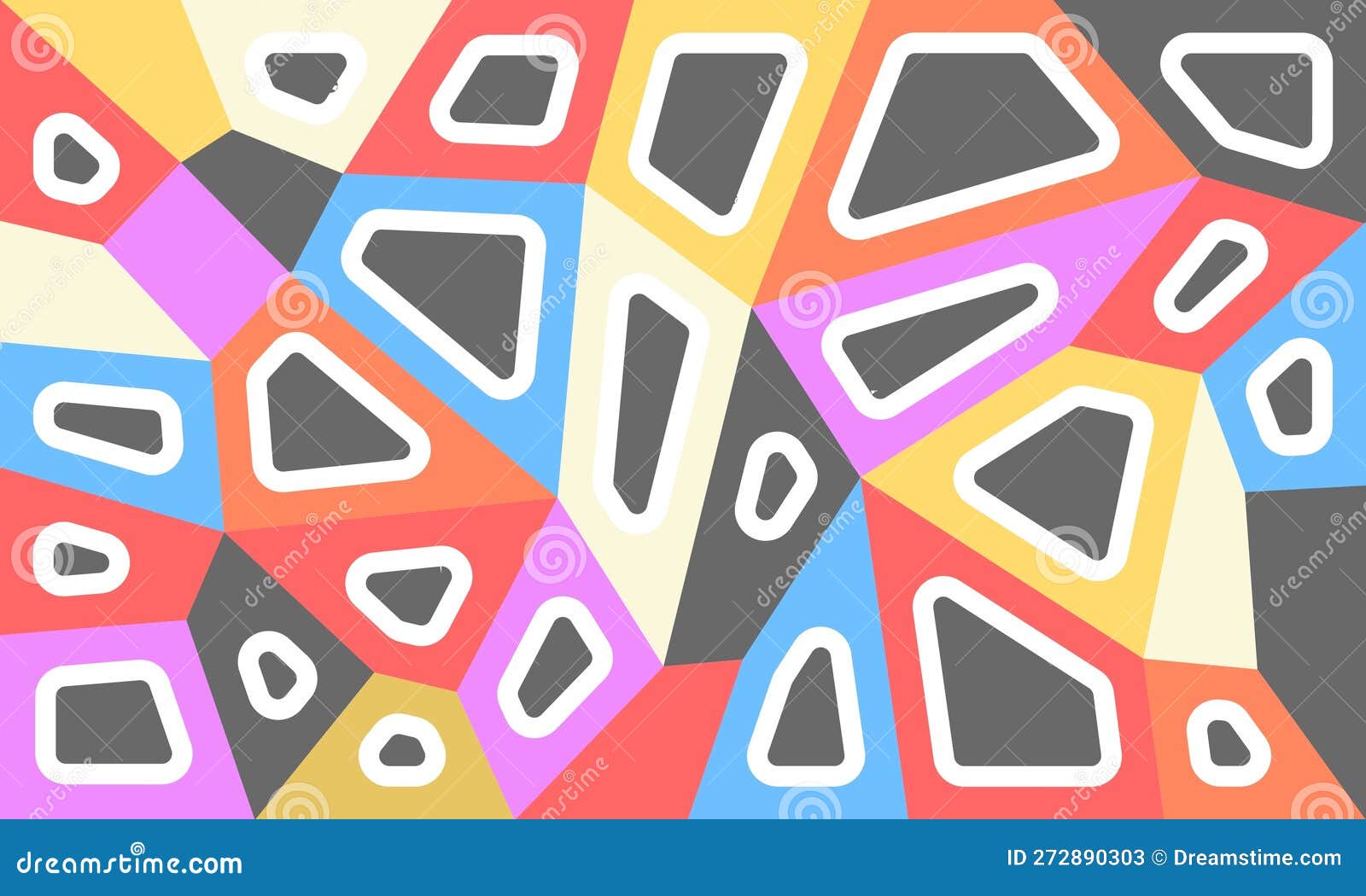 Abstractgeometric Cell Pattern.diagram Voronoi Vector Illustration Eps ...