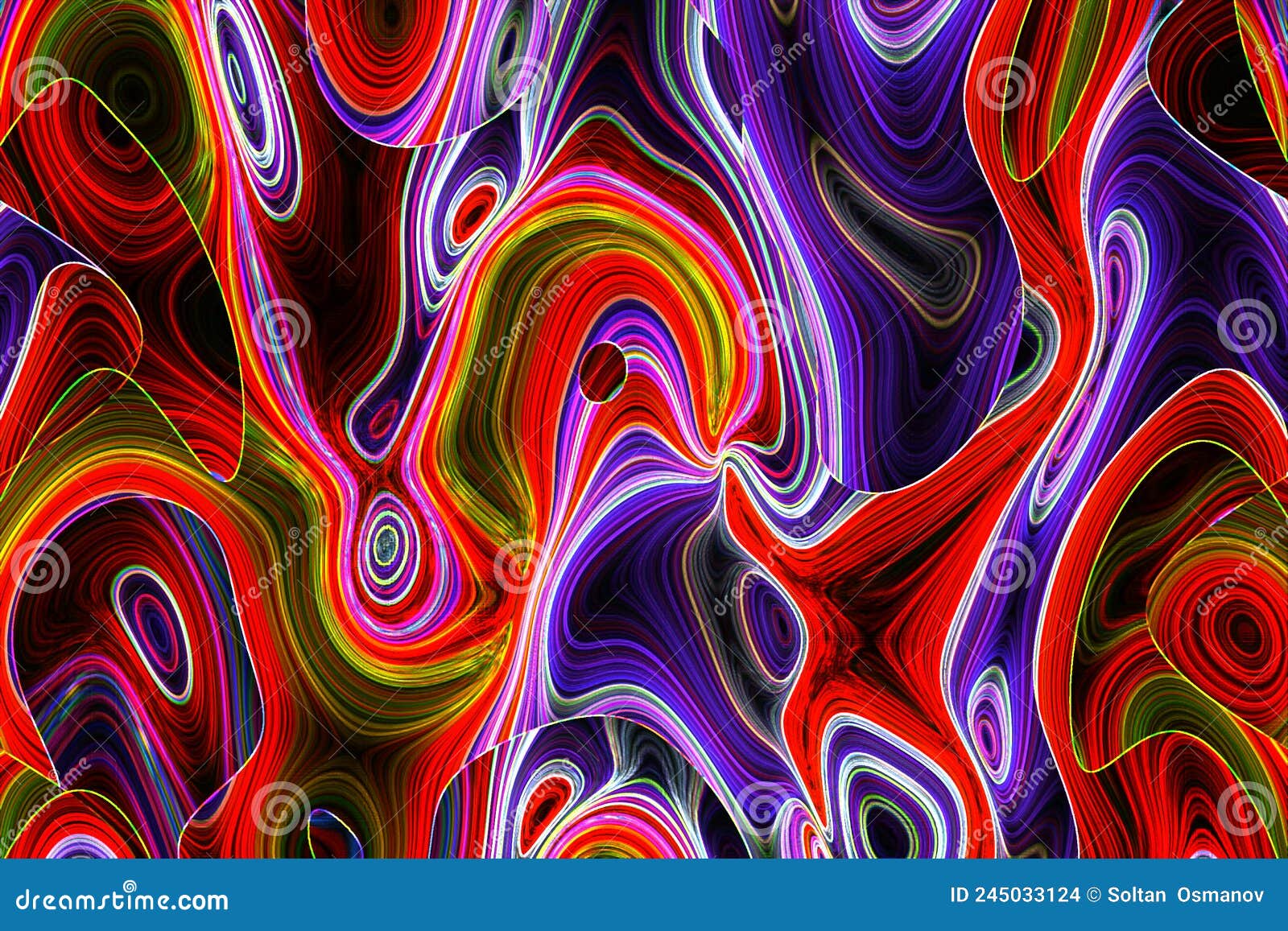 Abstraction. Extraterrestrial Matter, Patterns, Rays and Light. Stock ...