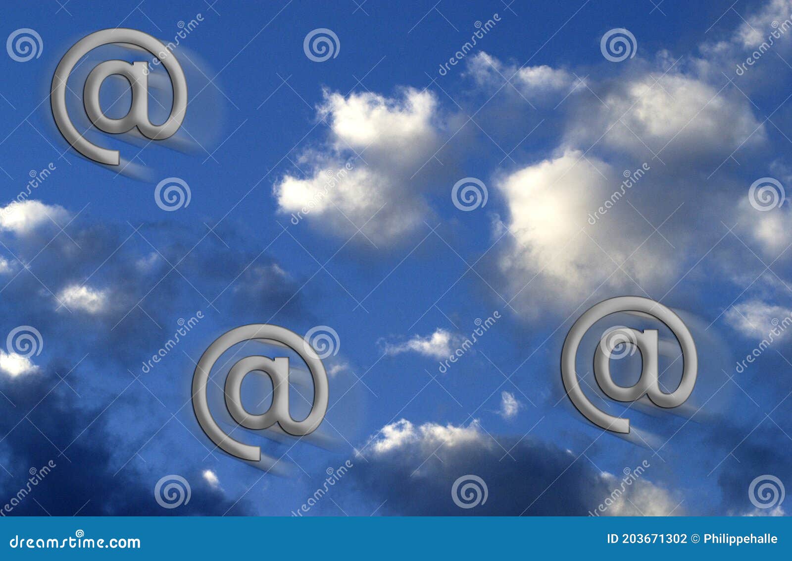 Abstraction, arobase stock photo. Image of background - 203671302