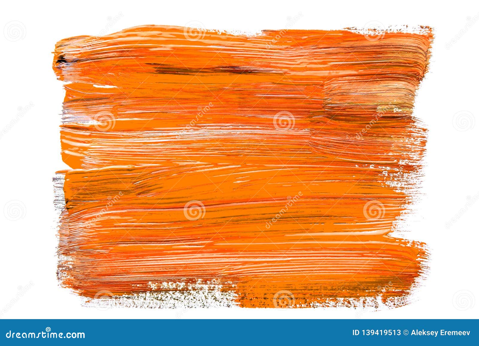 Abstraction for Background, Rectangular Pattern with Orange Paint on ...