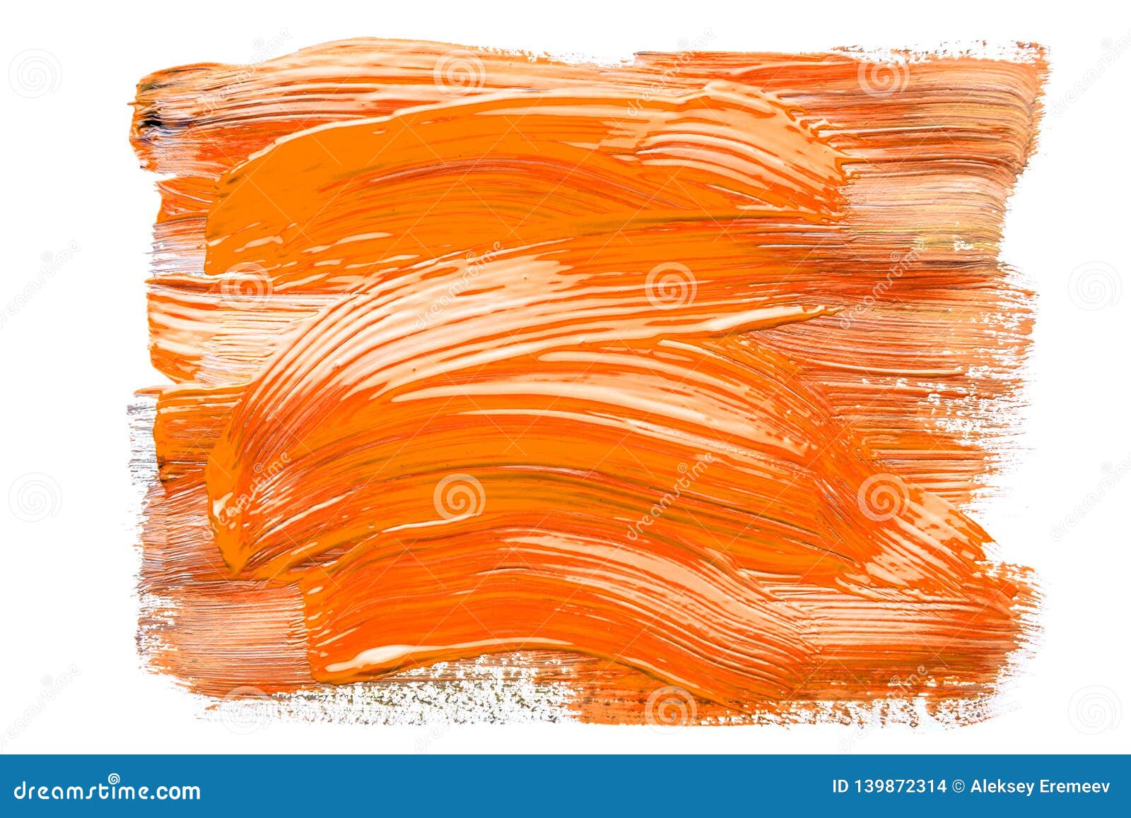 Abstraction for Background, Rectangular Pattern with Orange Paint on ...