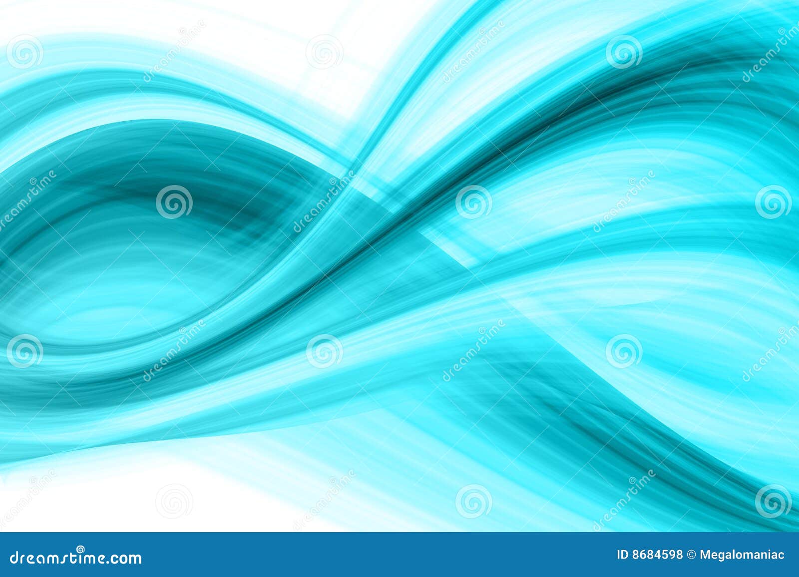Abstraction in Blue-turquoise Tones Stock Illustration - Illustration ...